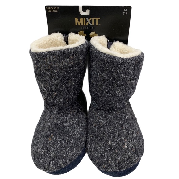 Mix It | Shoes | Mixit Slippers Booties Size M 78 Charcoal | Poshmark